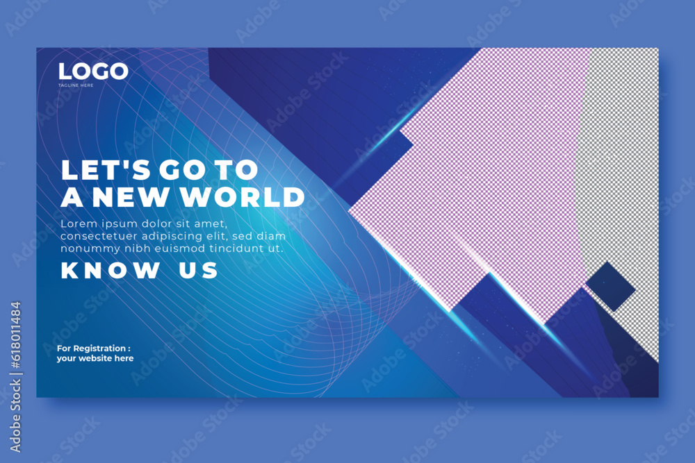 innovative futuristic technology augmented reality banner design ...