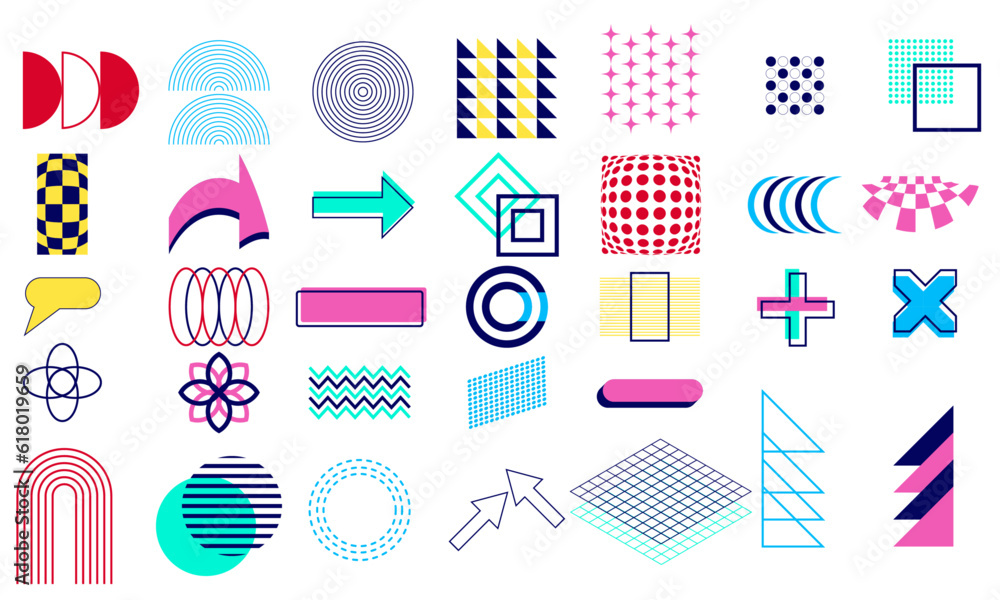 abstract shapes for designs for swiss designs, memphis designs for ...