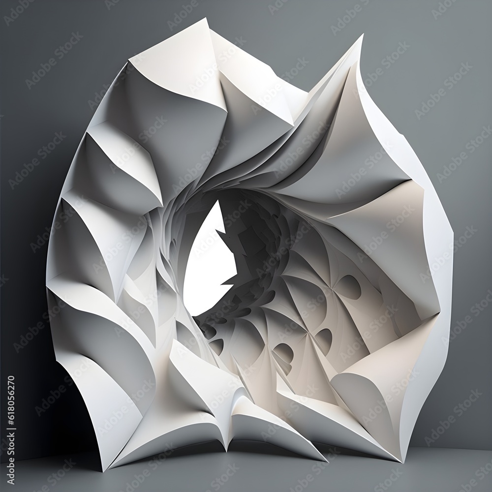 Parametric origami concavity made only with Curved Folds simple and ...