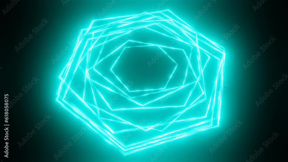 Vidéo Stock Cyan Doctor Strange Runes Background Loop Animation in 4K ...