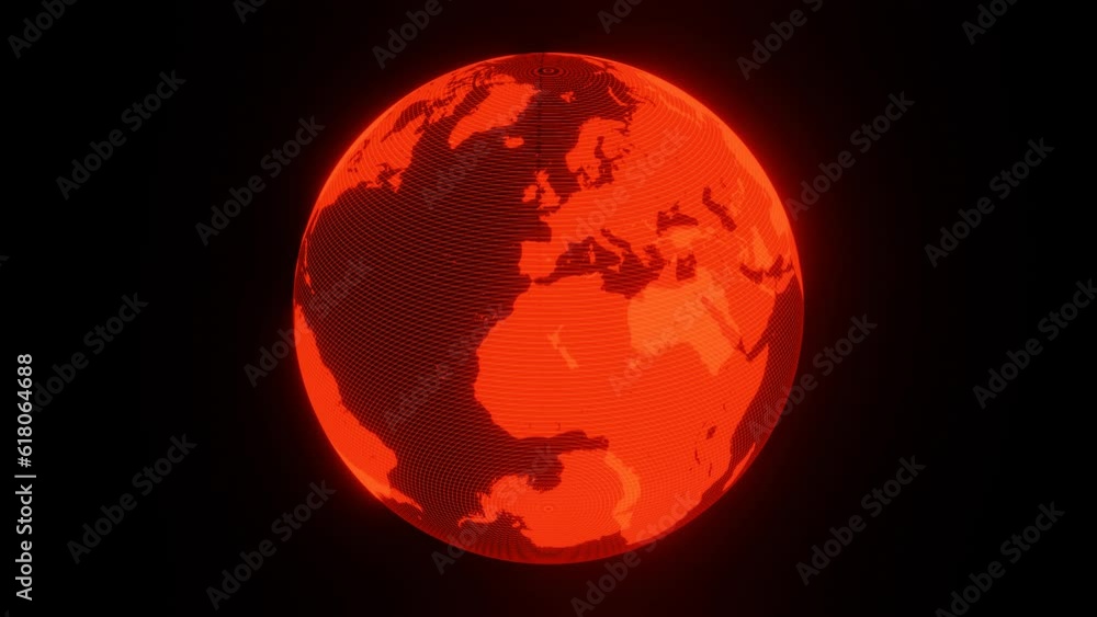 Red Earth Sci-Fi Background Loop Animation in 4K vídeo do Stock | Adobe ...