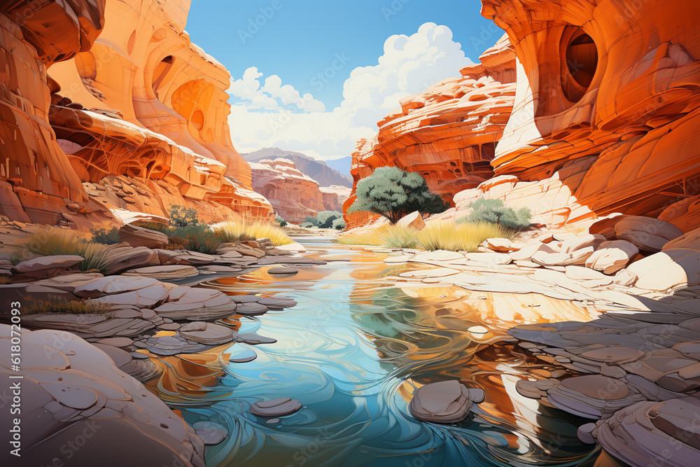 Petra Treasury, and a subtle color palette that captures the essence of ...