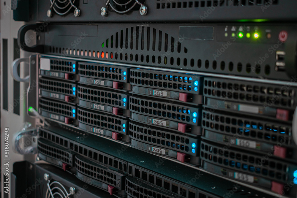 There are powerful database servers in the racks of the data center ...