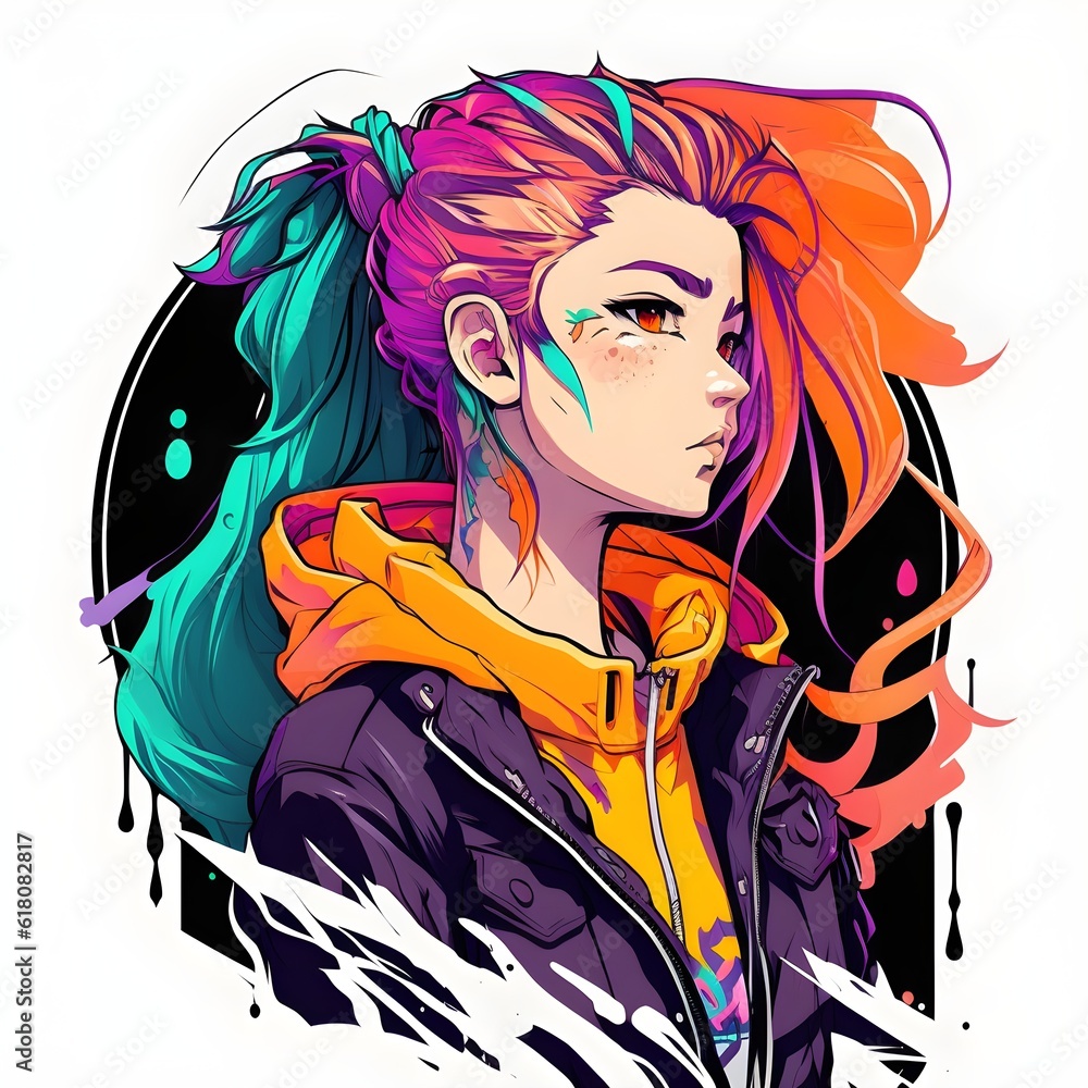 Vector color and line art illustration crisp and clean vector line flat ...