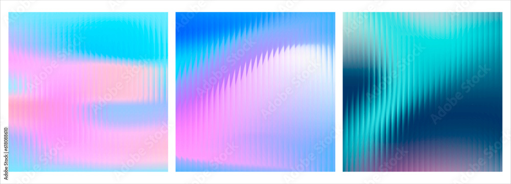 Set of vector grainy gradients in pastel colors. For covers, wallpapers ...
