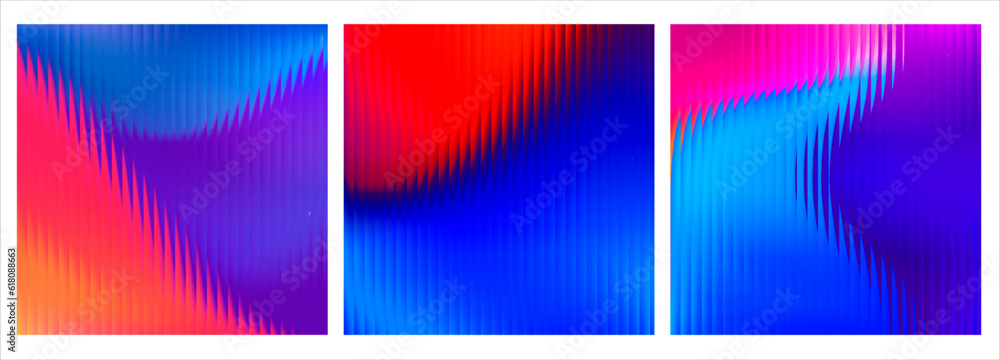 Set of vector grainy gradients in pastel colors. For covers, wallpapers ...