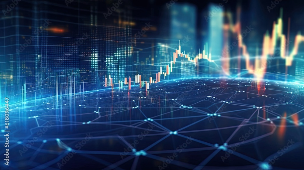 Stock market forex finance business trading graph infographic ...