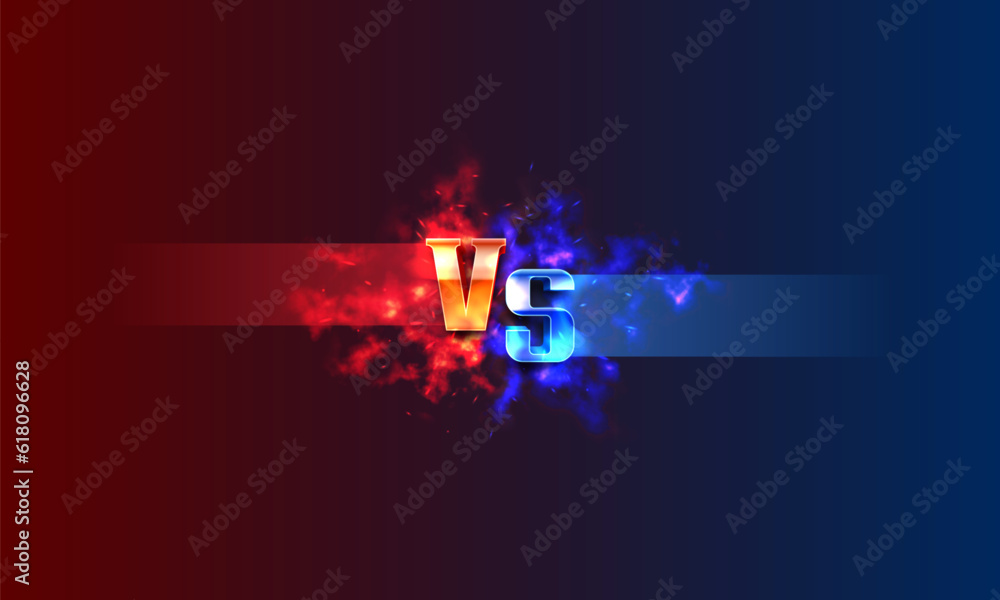 Versus background. Sport battle template. Vector illustration. Stock ...