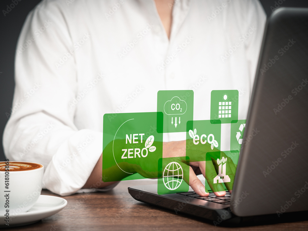 Reduce CO2 emission. Net zero greenhouse gas emissions target in 2050 ...