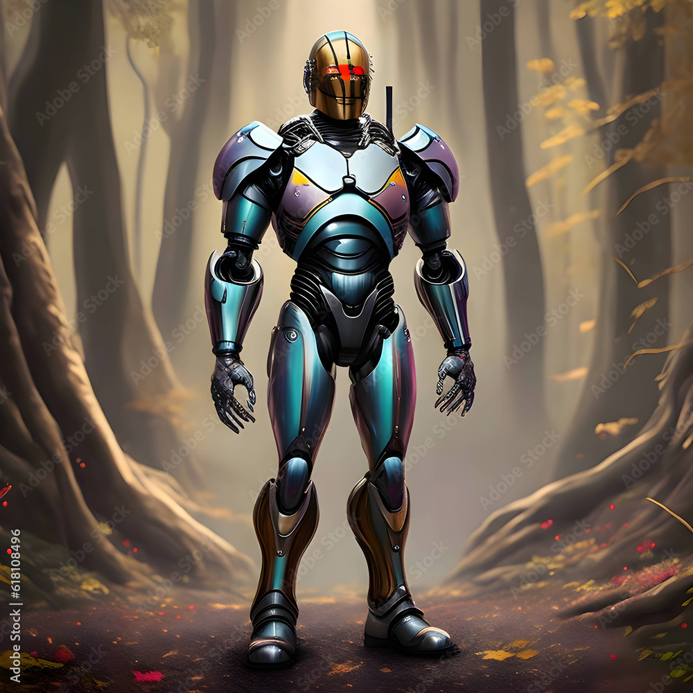 Ai generated RoboCop, the iconic cyborg law enforcement officer ...