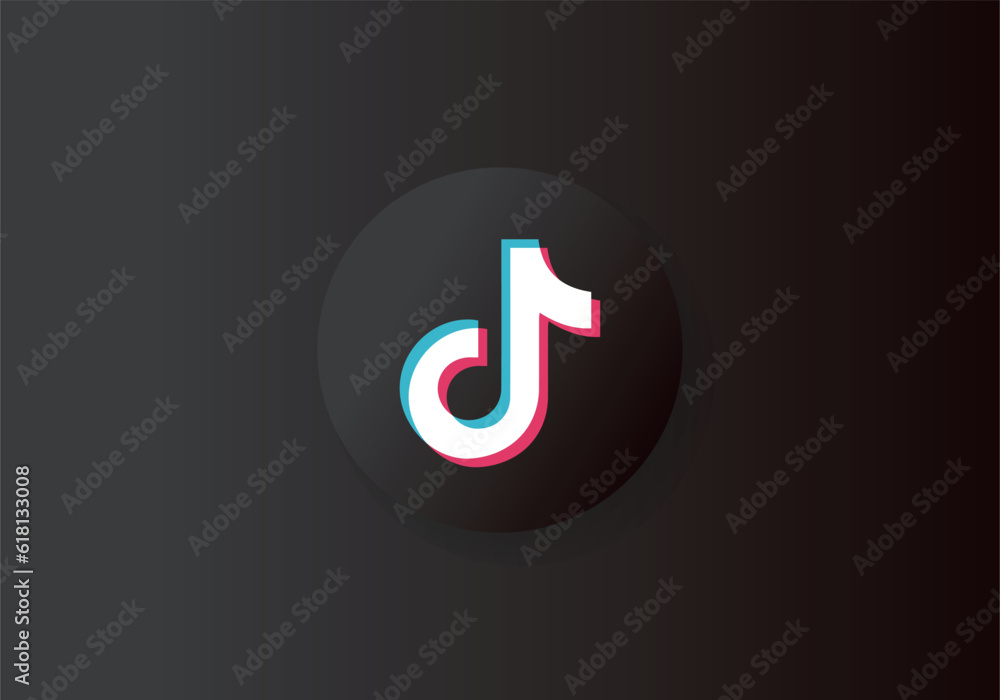 Ankara, Turkey - May 16, 2023: Tik Tok new logo and icon printed on white paper. TikTok social ...