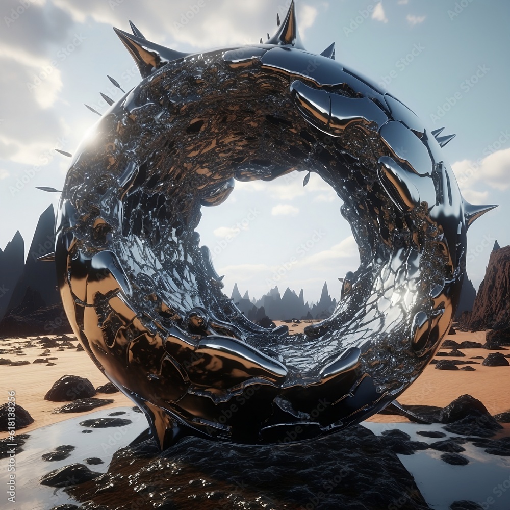 An enigmatic cosmic phenomenon, a black hole captivates with its ...