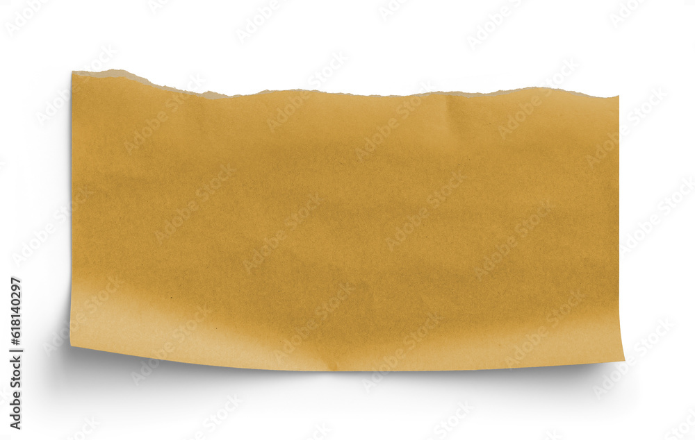 Yellow Torn Wrapping Paper Piece Stock Photo | Adobe Stock