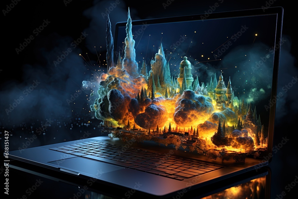 Code to the Stars: Journey into the future as a laptop transforms into ...