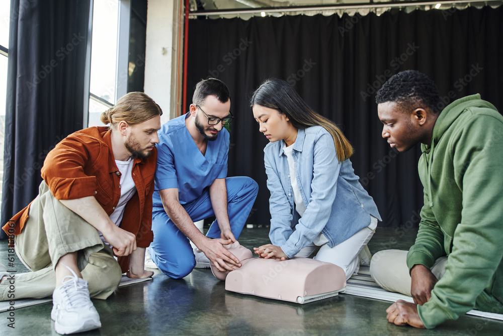 medical seminar, first aid training, cardiopulmonary resuscitation ...