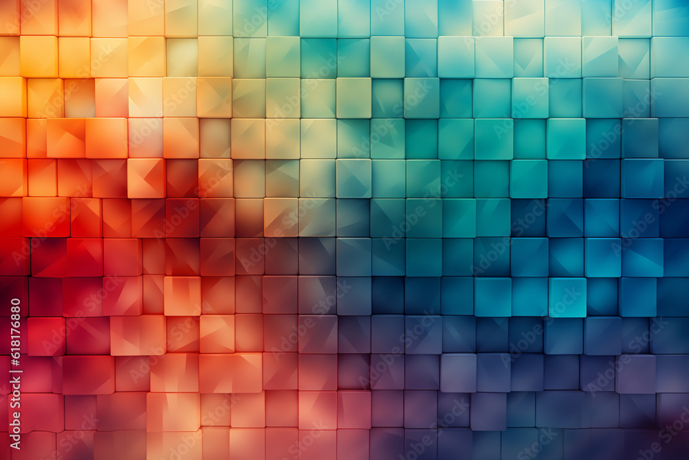 Digital Pixels: A pixelated tile pattern with a digital aesthetic ...