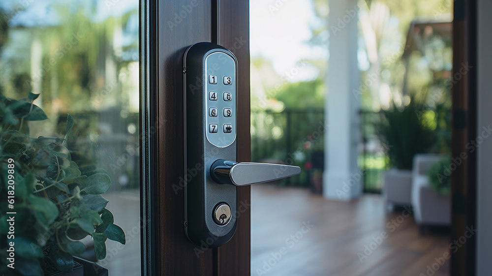 Digital Door handle or Electronics knob for access to room security ...