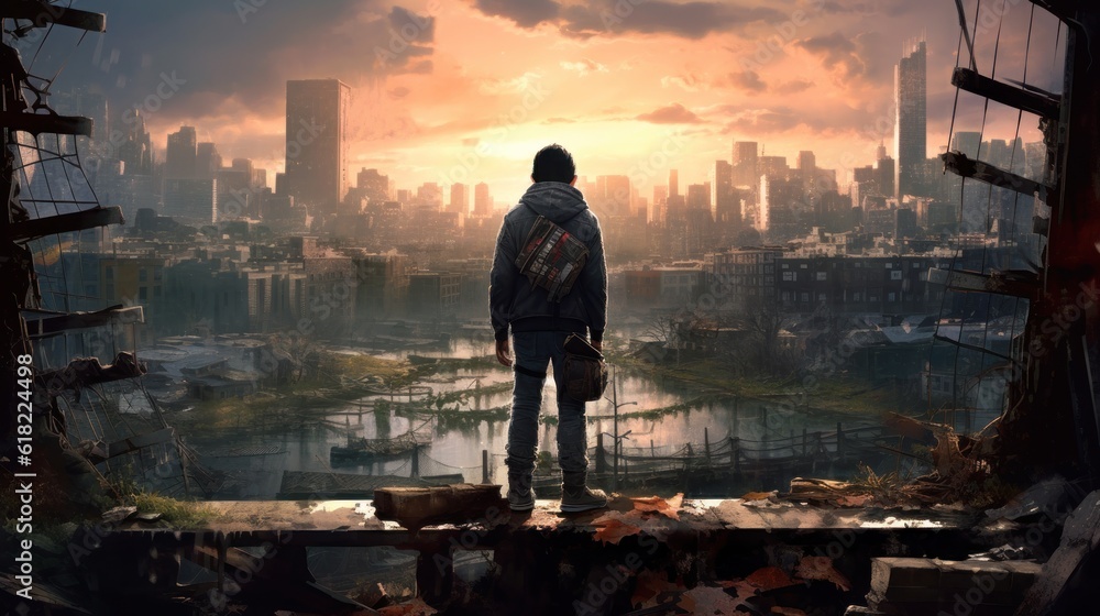 Game art piece that captures a significant moment in the middle of a ...