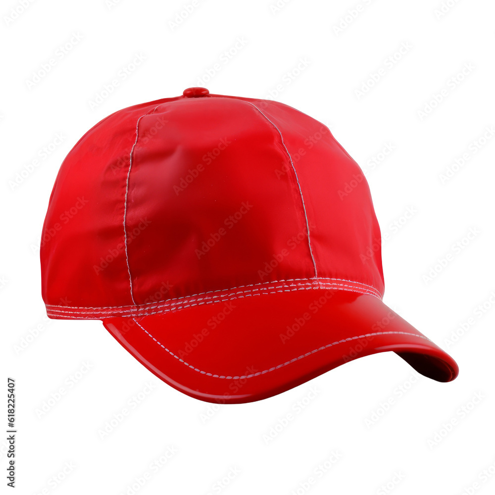 red baseball cap isolated on transparent background cutout Stock ...