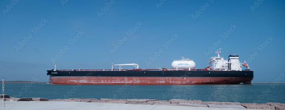PORT ARANSAS, TX - 26 FEB 2023: Starboard view of the PROTEUS BOHEMIAN ...
