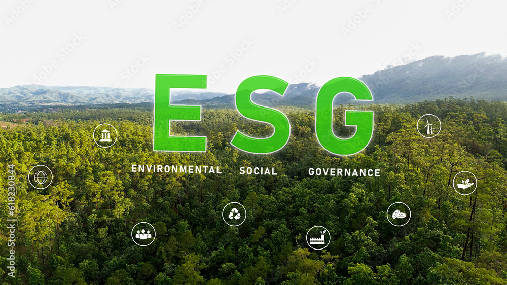 ESG Sustainable Environmental Conservation Concept for the environment ...