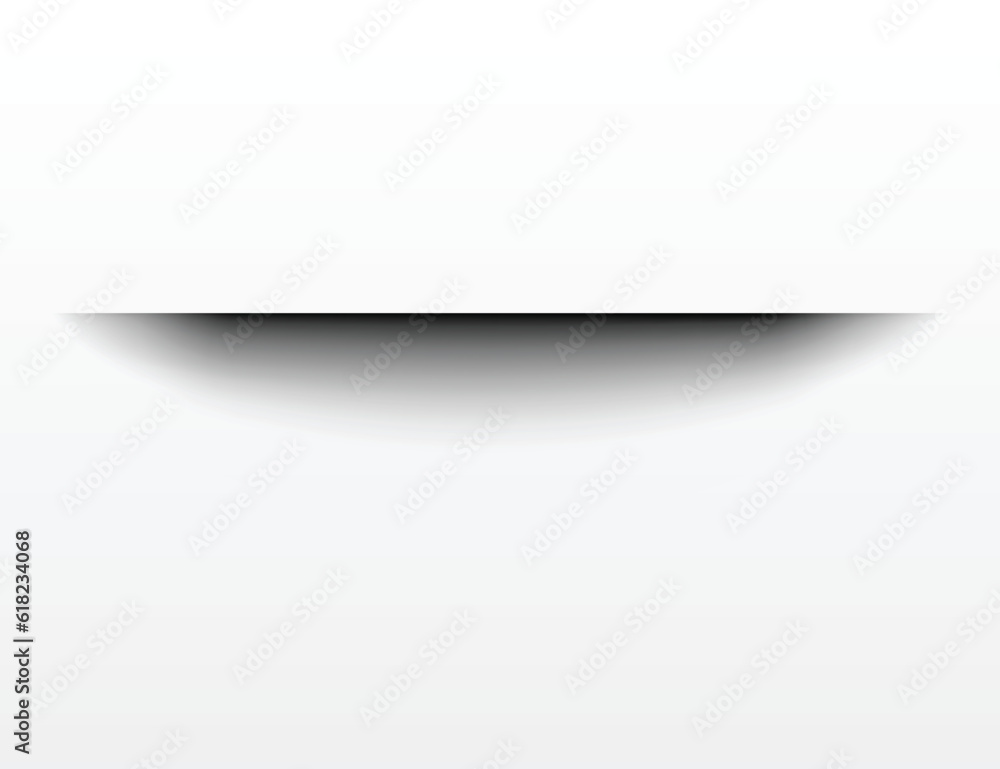 Shadow effect. Realistic blurred edges shadow of isolated template ...