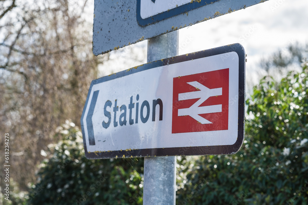Train Station Sign Font