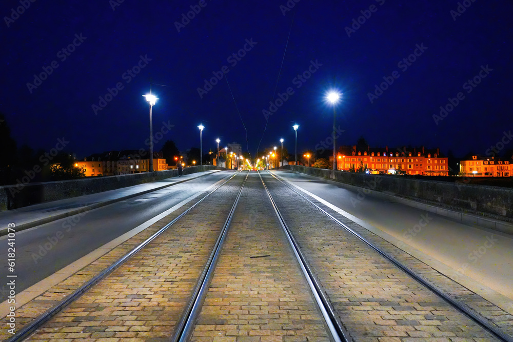 George V bridge crossing the Loire river in Orléans in the Loiret ...