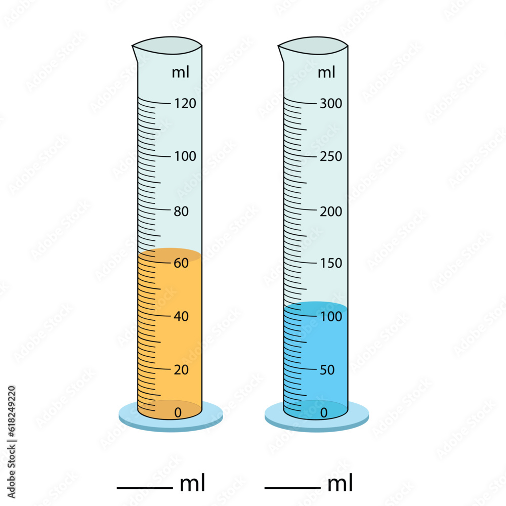 Grafika wektorowa Stock: Measuring cylinder. Vector illustration ...