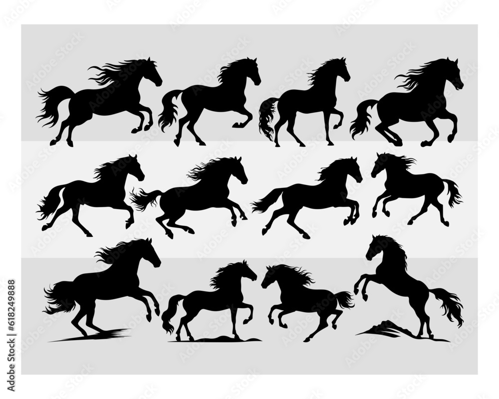 Horse Svg | Bundle | Horse Silhouette | Horse Svg | Animals Svg ...