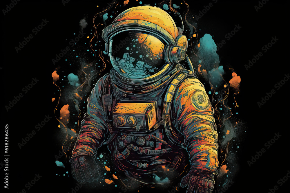 Immerse yourself in a vivid universe of color with this captivating ...