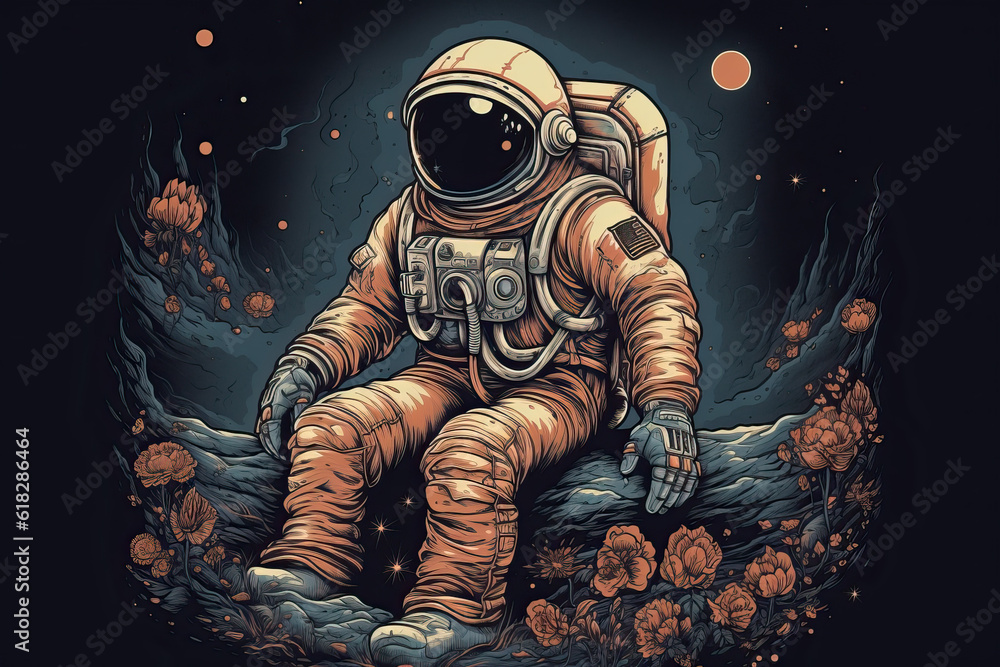 Immerse yourself in a vivid universe of color with this captivating ...