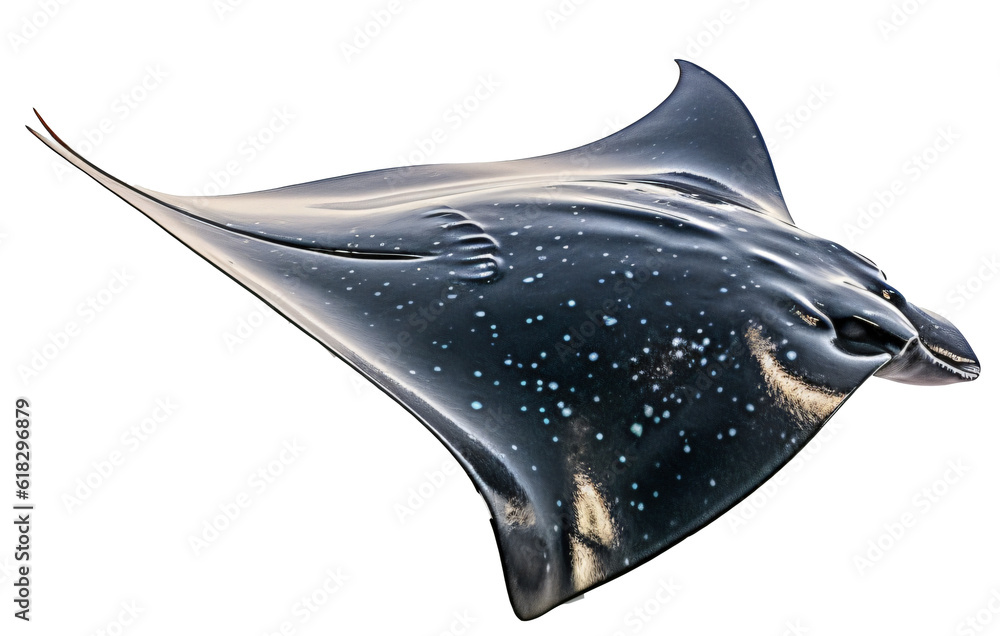 Stingray isolated on the transparent background PNG. AI generative ...