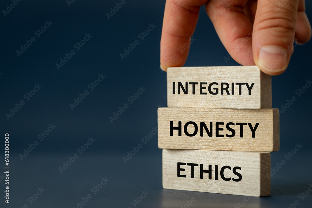 integrity honesty ethics, Ethics and honesty in life and business, hand ...