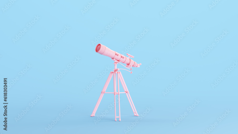 Pink telescope lenses astronomy equipment whimsy star gazing tripod ...