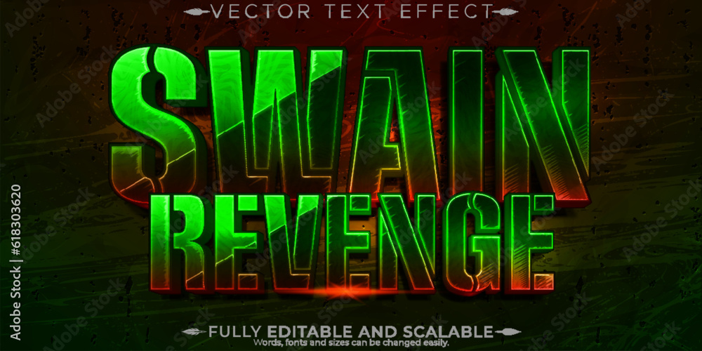 Swain revenge text effect, editable warrior and soldier text style ...