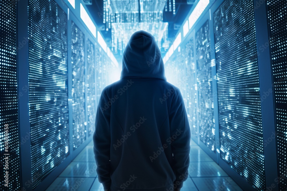 Hacker in a sever room, Unleashing the Futuristic Technoverse ... Hacker in a sever room, Unleashing the Futuristic Technoverse ...