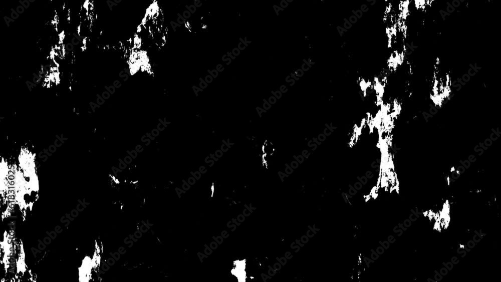 Abstract grunge brush strokes shapes animation, ink scratches and spots ...