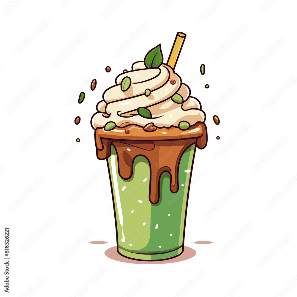 Cartoon Frappuccino , PNG Cartoon, Illustration Stock Illustration ...