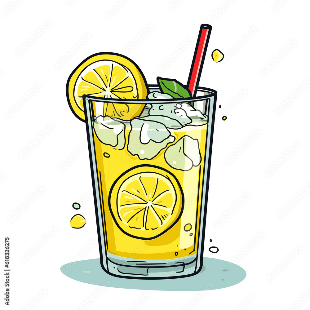 Cartoon Lemonade , PNG Cartoon, Illustration Stock Illustration | Adobe ...