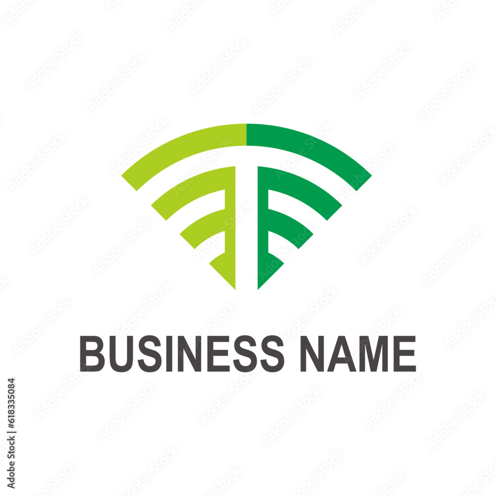 Radar wifi technology logo vector image Stock Vector | Adobe Stock