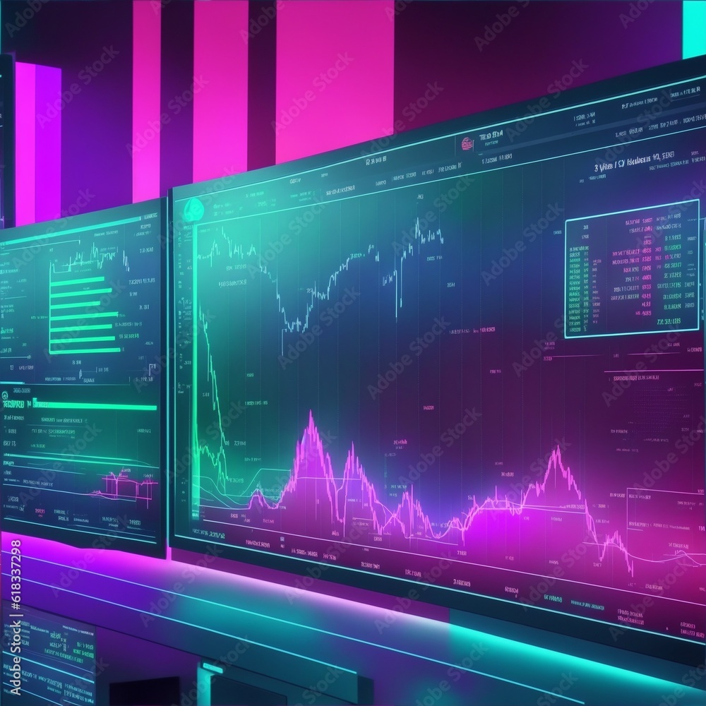 The forex market, visualized on a colossal display, captures the ...