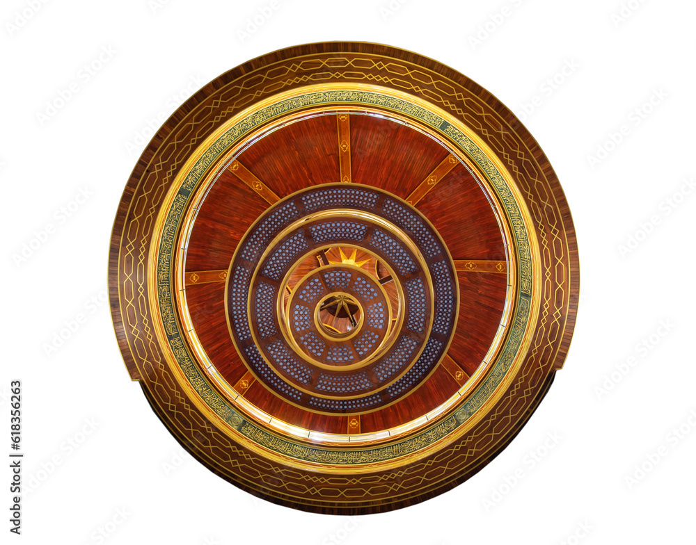 The ceiling has the beautiful ceiling round lamp, which is decorated ...