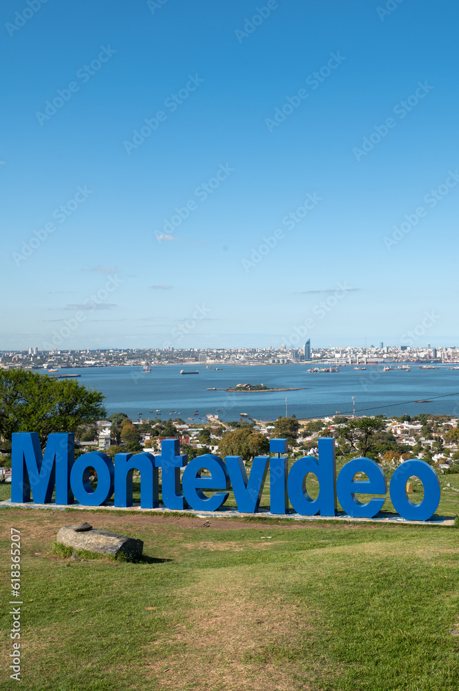 Cityscape of the city of Montevideo in the capital of Uruguay in 2023 ...
