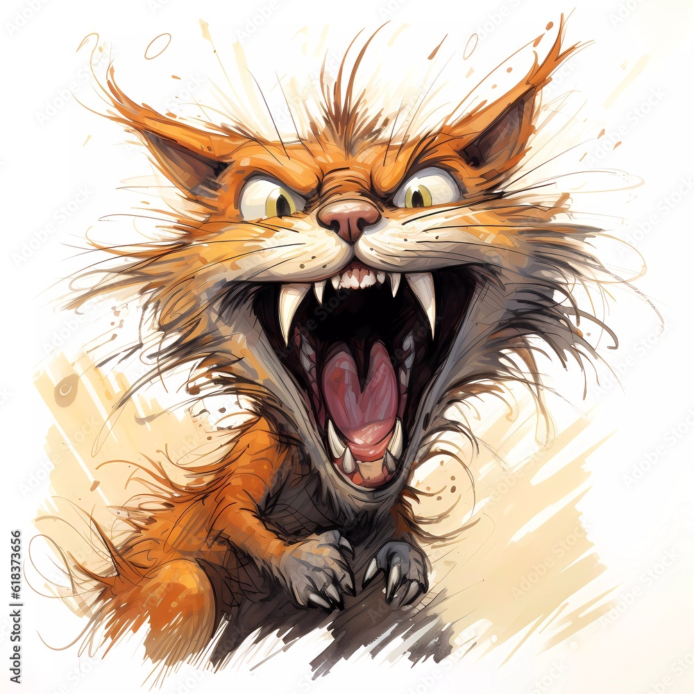 All About Cat Illustrations. Cartoon style characters Design. Cute ...