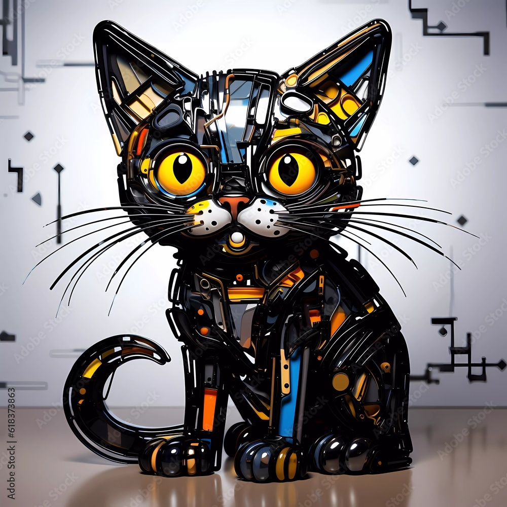 All About Cat Illustrations. Cartoon style characters Design. Cute ...