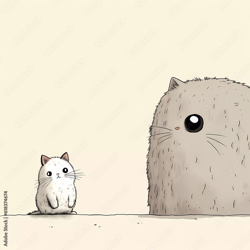 All About Cat Illustrations. Cartoon style characters Design. Cute ...