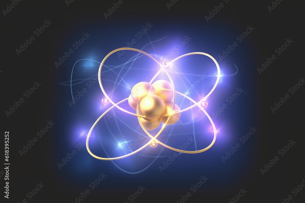 Atomic nucleus electrons neutrons protons. model shows that an atom is mostly empty space, with ...