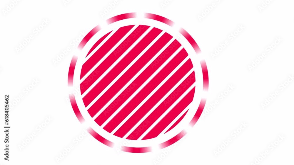 Geometric red circle background for the trendy concept. Abstract ...