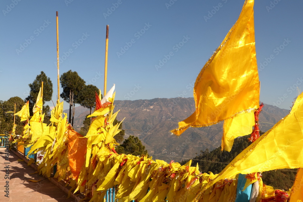 A beautiful view of Rathi Devta Temple, a famous temple in Tehri ...